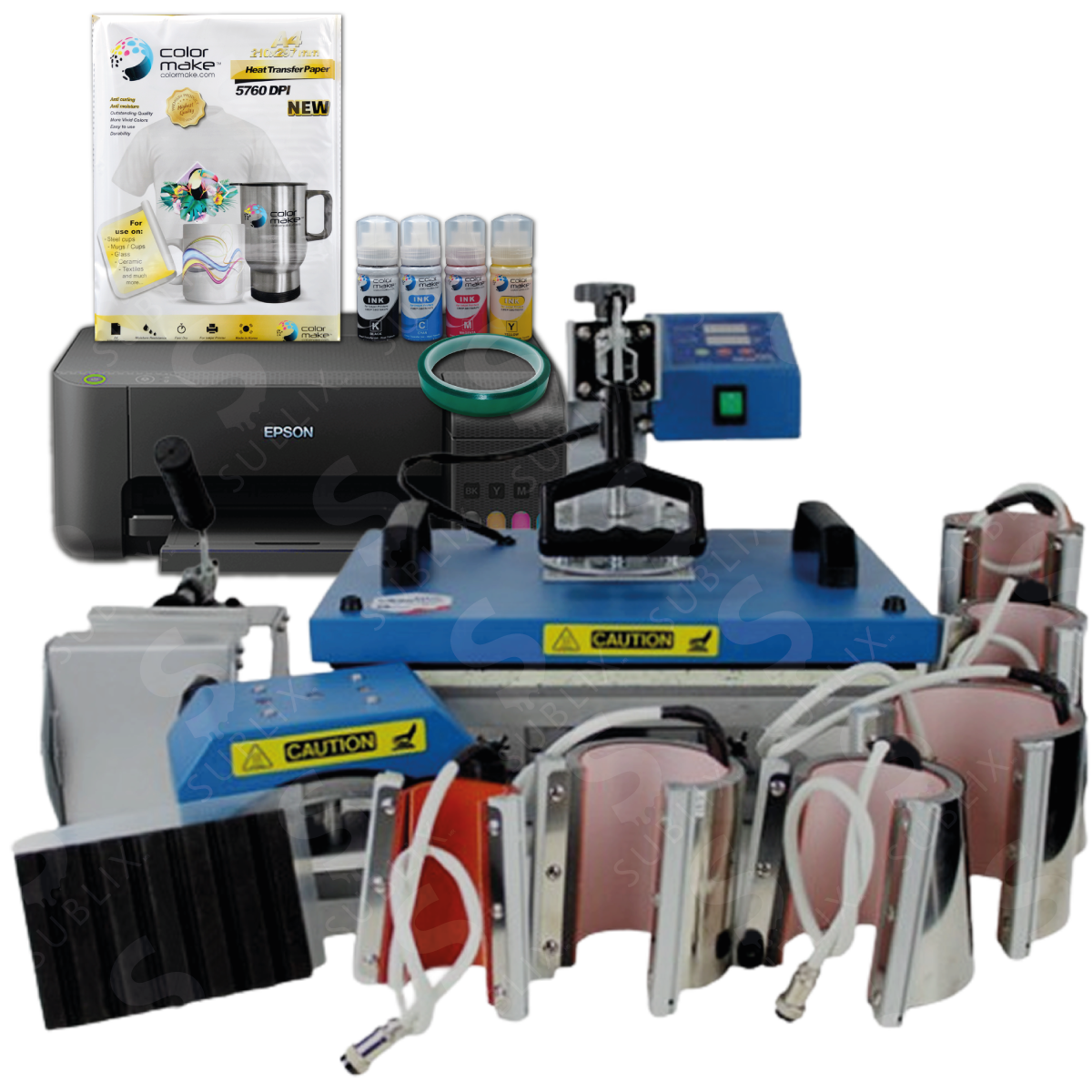 Paquete Combo 10 en 1 29x38cm Blue Heat + Impresora De Sublimación Col – Sublix Insumos
